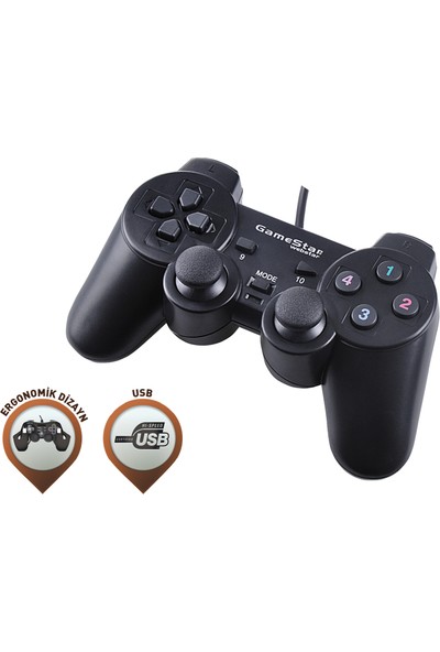 Goldmaster GP-307 Kablolu PC Gamepad Goldmaster GP-307 Kablolu PC Gamepad