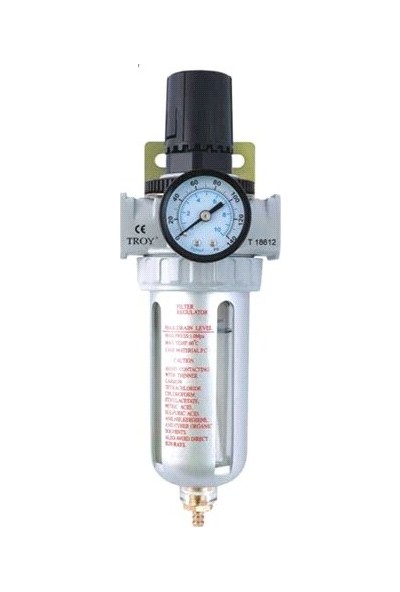 Troy 18612 Şartlandırıcı (Filtre + Regülatör) 1/2(N)Pt
