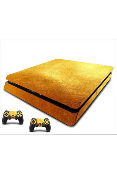 StickerMarket PS4 Slim Gold Sticker Seti StickerMarket PS4 Slim Gold Sticker Seti