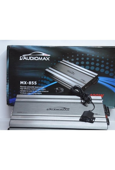 Audiomax Mx 855 Oto Anfisi (5 Kanal Bas Kontrollü) Audiomax Mx 855 Oto Anfisi (5 Kanal Bas Kontrollü)