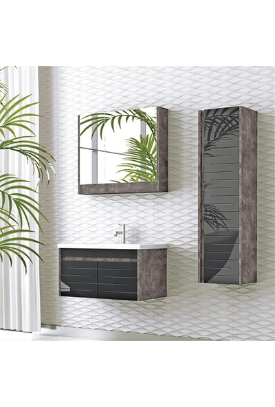 NPlus Bolt 80 cm Banyo Dolabı