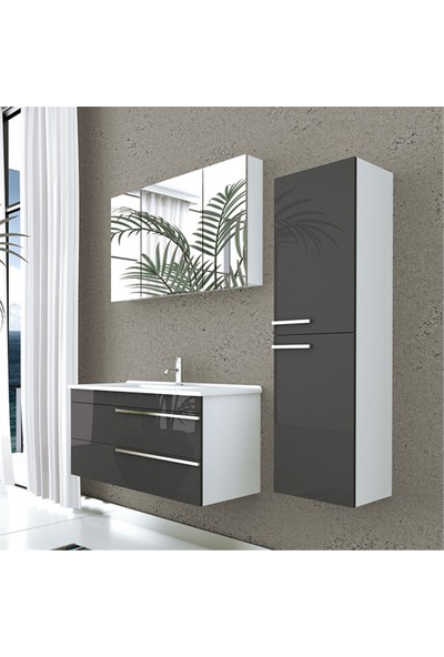 NPlus Dokker 100 cm Banyo Dolabı