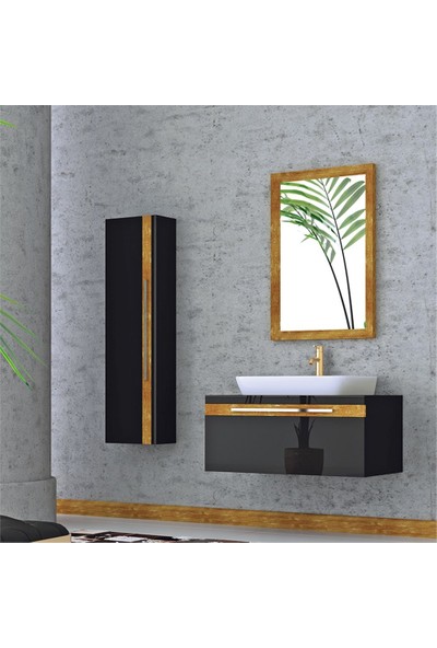 NPlus Delux 90 cm Banyo Dolabı