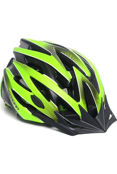 Sedona Kask Yol-MTB MV-29 Plus Vizörlü Siyah-Yeşil L