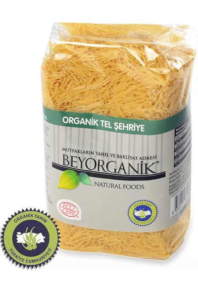 Beyorganik Gıda Organik Tel Şehriye 250 gr
