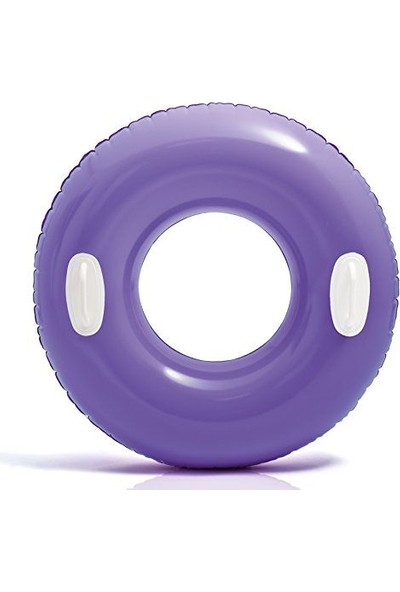 İntex İntex Şişme Tutamaçlı Parlak Simit 76 cm (Mor) İntex İntex Şişme Tutamaçlı Parlak Simit 76 cm (Mor)