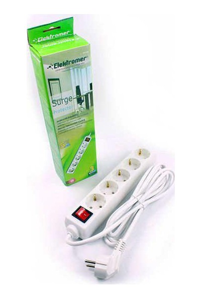 Elektromer Elt-530 5Li 3Mt Akım Korumalı Beyaz