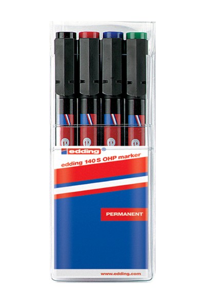Edding Permanent Kalem E-140 S 4 Lü Poşet Edding Permanent Kalem E-140 S 4 Lü Poşet