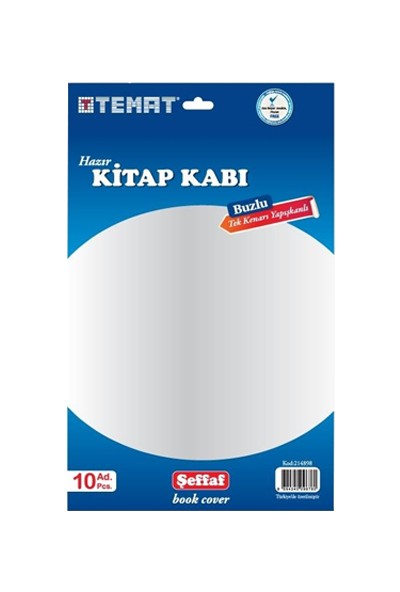Ticon Hazır Kitap Kabı Buzlu Şeffaf 10 Lu Ticon Hazır Kitap Kabı Buzlu Şeffaf 10 Lu