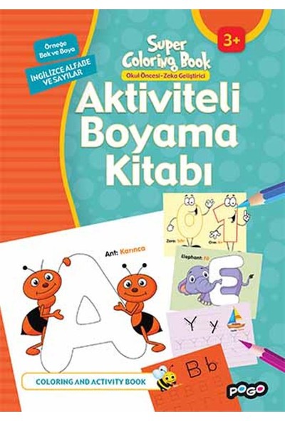 Aktiviteli Boyama Kitabı İngilizce Alfabe Ve Sayılar Aktiviteli Boyama Kitabı İngilizce Alfabe Ve Sayılar