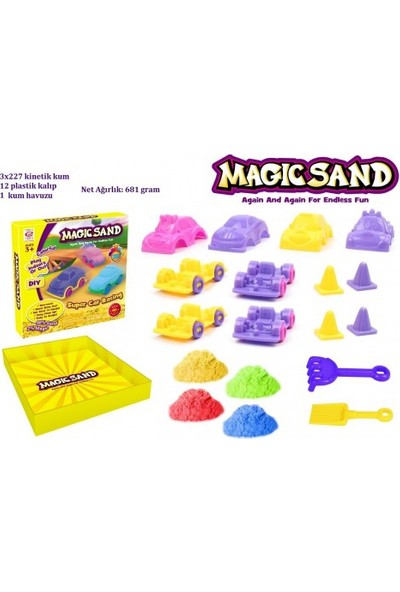 Toysetoys Kinetik Kum Magic Sand Araba Yapma Seti Toysetoys Kinetik Kum Magic Sand Araba Yapma Seti