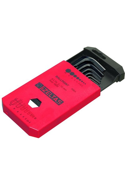 İzeltaş Yuvarlak Başlı Allen Anahtar Takımı 8 Parça İzeltaş Yuvarlak Başlı Allen Anahtar Takımı 8 Parça