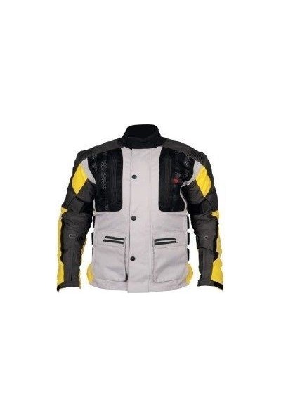 Venom Tourex Motosiklet Montu 3 Katlı (Gri-Sarı) Venom Tourex Motosiklet Montu 3 Katlı (Gri-Sarı)