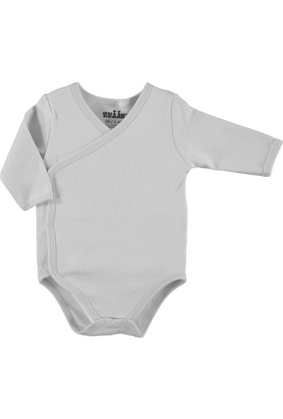 Kujju Penye Çıtçıtlı Badi 1 - 6 Ay Beyaz