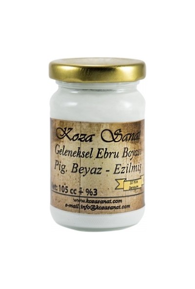 Koza Sanat Geleneksel Ebru Boyası 105Cc - Beyaz Koza Sanat Geleneksel Ebru Boyası 105Cc - Beyaz