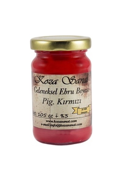 Koza Sanat Geleneksel Ebru Boyası 105Cc - Kırmızı Koza Sanat Geleneksel Ebru Boyası 105Cc - Kırmızı
