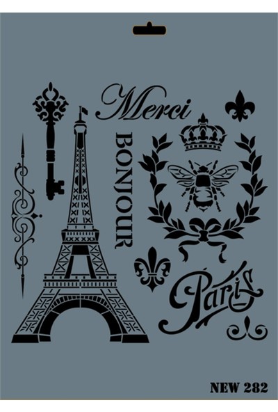 Rich Yeni Seri Xl Stencil 35X25Cm N-282 Rich Yeni Seri Xl Stencil 35X25Cm N-282