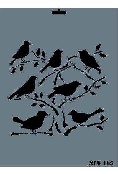 Rich Yeni Seri Xl Stencil 35X25Cm N-185 Rich Yeni Seri Xl Stencil 35X25Cm N-185