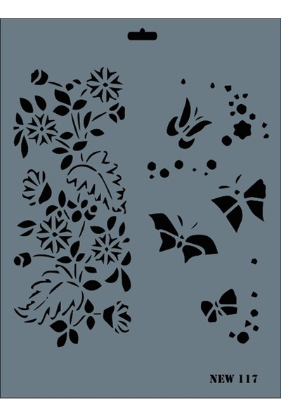 Rich Yeni Seri Xl Stencil 35X25Cm N-118 Rich Yeni Seri Xl Stencil 35X25Cm N-118