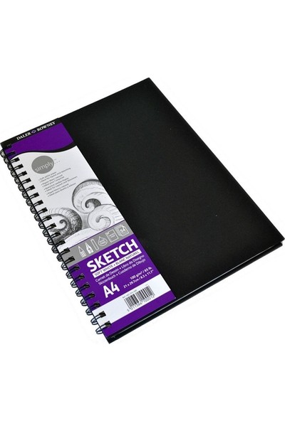 Daler Rowney Simply Eskiz Defteri Spiralli - A4 Daler Rowney Simply Eskiz Defteri Spiralli - A4