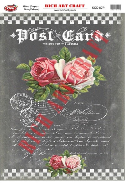 Rich Pirinç Dekupaj Kağıdı A3 N:8071