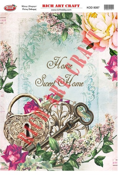 Rich Pirinç Dekupaj Kağıdı A3 N:8087