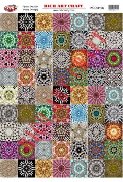 Rich Pirinç Dekupaj Kağıdı A3 N:8198