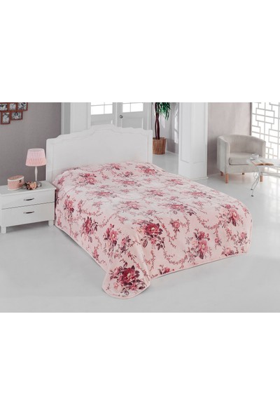 Sarar Battaniye Çift Kişilik Asmabahçe Pudra