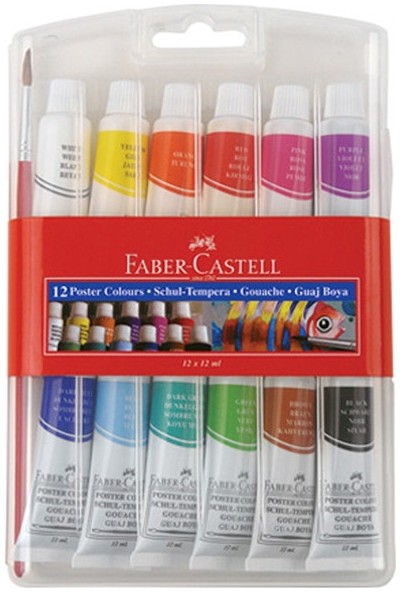 Faber-Castell Guaj Boya Seti Redline Tüp 12X12Ml Faber-Castell Guaj Boya Seti Redline Tüp 12X12Ml