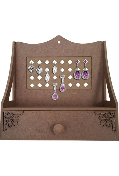 Okutan Hobi Çekmeceli Takı Kutusu Ahşap Obje