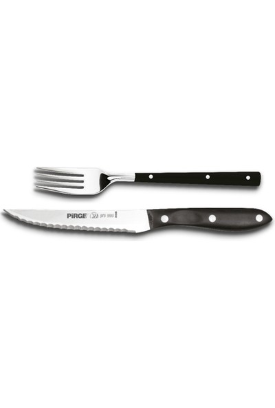 Pirge Steak / Biftek Bıçağı & Çatal Seti 12 cm Pirge Steak / Biftek Bıçağı & Çatal Seti 12 cm
