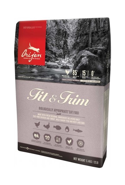 Orijen Fit Trim Fazla Kilolu Kediler İçin Tahılsız Mama 5,4 Kg Orijen Fit Trim Fazla Kilolu Kediler İçin Tahılsız Mama 5,4 Kg