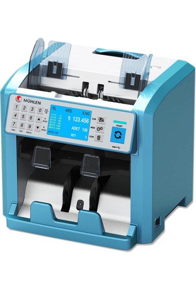 Mühlen Vision Tam Otomatik İki Katlı Karışık Para Sayma Makinesi