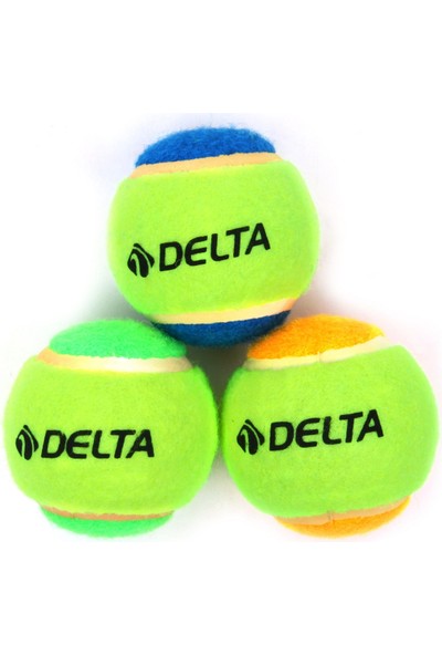 Delta 3 Adet Renkli Tenis Topu Delta 3 Adet Renkli Tenis Topu