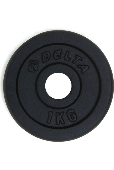 Delta 1 Kg x 2 Adet Siyah Döküm Plaka Çiftli Ağırlık Flanş Delta 1 Kg x 2 Adet Siyah Döküm Plaka Çiftli Ağırlık Flanş