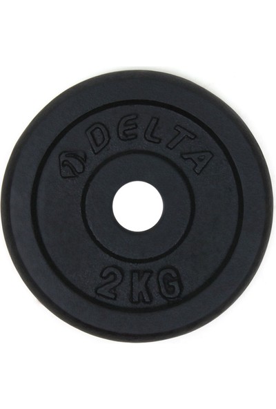 Delta 2 Kg x 2 Adet Siyah Döküm Plaka Çiftli Ağırlık Flanş Delta 2 Kg x 2 Adet Siyah Döküm Plaka Çiftli Ağırlık Flanş