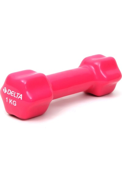 Delta 1 Kg x 1 Adet Deluxe Pvc Kaplama Fuşya Demir Dambıl Delta 1 Kg x 1 Adet Deluxe Pvc Kaplama Fuşya Demir Dambıl