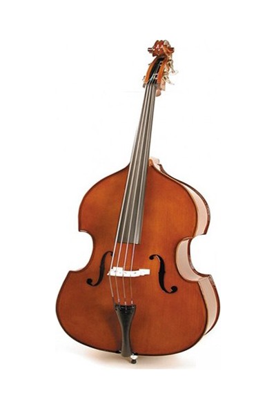 Stentor 1950/A D.B Flat Black Solıd Top 4/4 Kontrbas