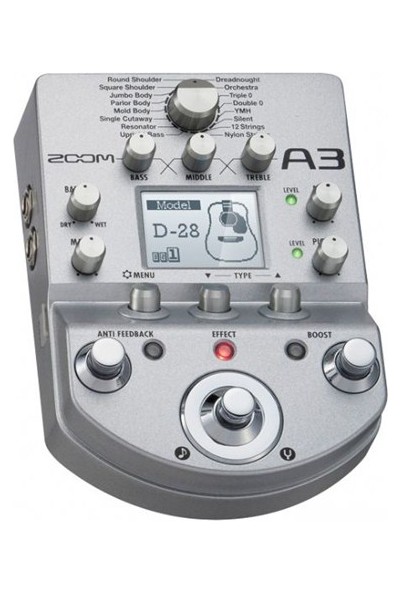 Zoom A3 Akustik Gitar Prosesör