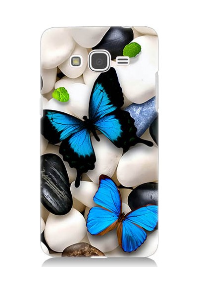Teknomeg Samsung Galaxy Grand Prime Turkuaz Kelebek Desenli Silikon Kılıf Teknomeg Samsung Galaxy Grand Prime Turkuaz Kelebek Desenli Silikon Kılıf