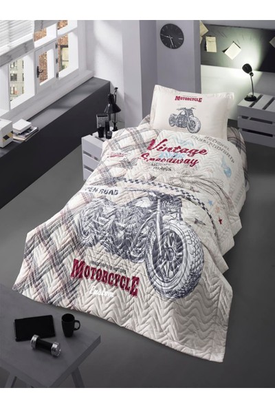 Speedway Tek Kisilik Kapitoneli Hermevsim Nevresim Takımı Mavi