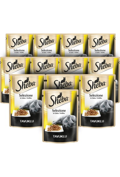 Sheba Pouch Tavuklu Yaş Kedi Maması 85 Gr x 12 Adet Sheba Pouch Tavuklu Yaş Kedi Maması 85 Gr x 12 Adet