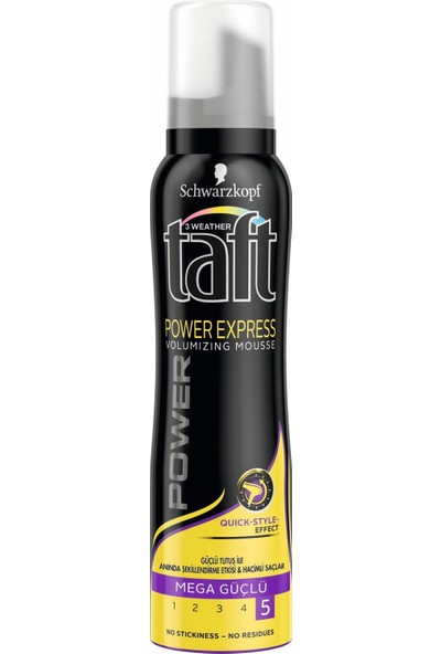 Taft Köpük Power Express 150 Ml Taft Köpük Power Express 150 Ml