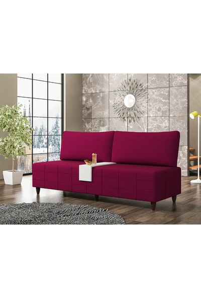 Evdemo Sıla İkili Kanepe- Mürdüm