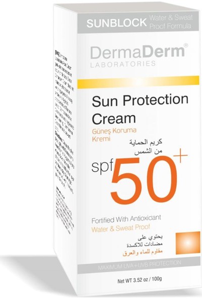 Dermaderm Dermaderm 50 + Güneş Koruma Kremi
