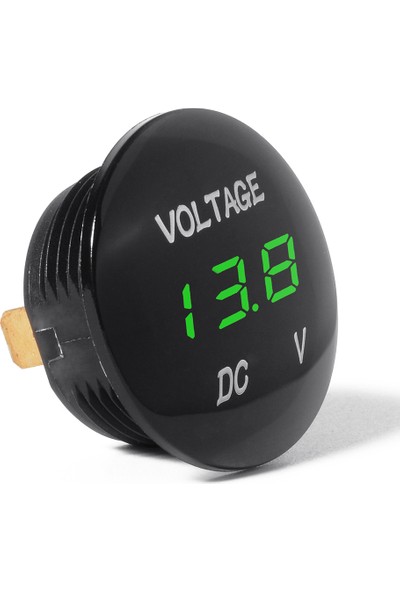 Araba Motosiklet LED Dijital Ekran Voltmetre Su Geçirmez 12 V 24 V Yeşil Araba Motosiklet LED Dijital Ekran Voltmetre Su Geçirmez 12 V 24 V Yeşil