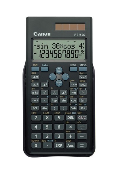 Canon F-715 Sg Siyah 12 Hane 250 Fonksiyonlu Bilimsel Hesap Makinesi Canon F-715 Sg Siyah 12 Hane 250 Fonksiyonlu Bilimsel Hesap Makinesi
