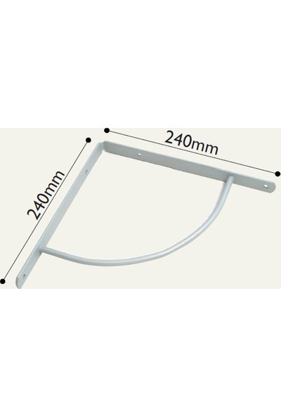 Gürçay Raf Altı Bağlantı Aparatı 24x24cm (2 Adet)