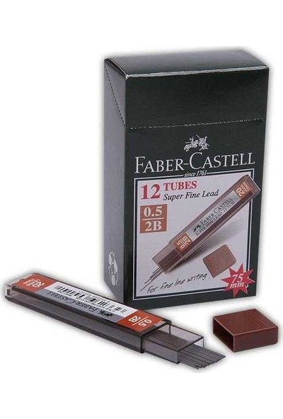 Faber-Castell Min Super Fıne 2B 0.5 12 Adet Faber-Castell Min Super Fıne 2B 0.5 12 Adet