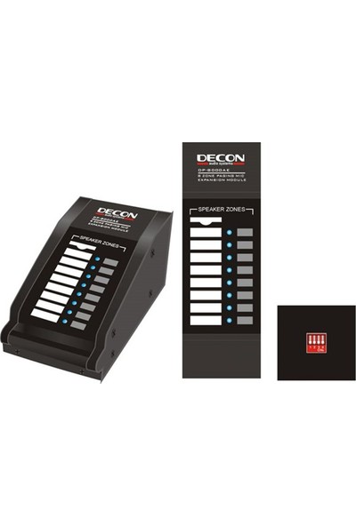 Decon DP 8000AE 8 Bölgeli Anons Mikrofon Konsolu Genişleme Ünitesi